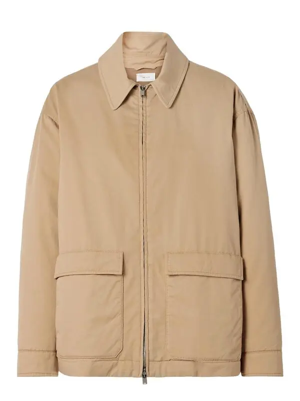 THE ROW Aurelius Cotton And Cashmere-blend Gabardine Jacket - Neutrals