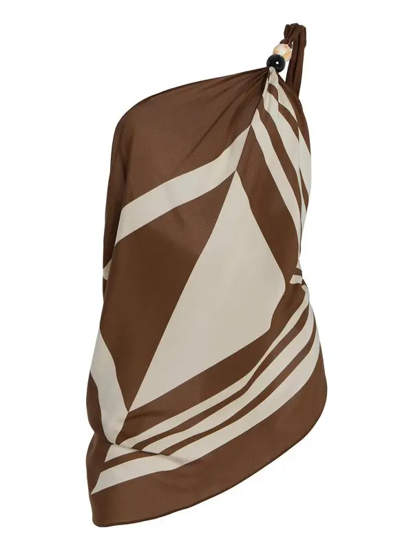 SIR. Almara Silk Top - Brown