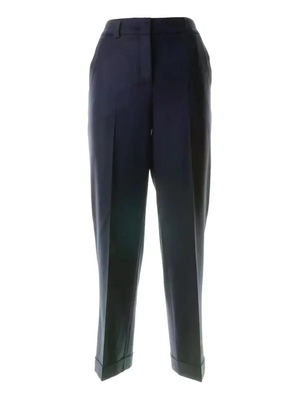 VIA MASINI 80 Press-crease Trousers - Blue