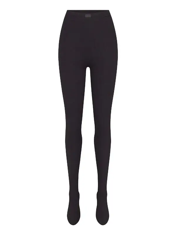NIKESKIMS Matte Footsie Grip Legging 'obsidian - Black