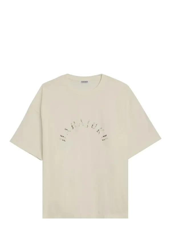 GLASS CYPRESS Harajuku Print T-shirt - White