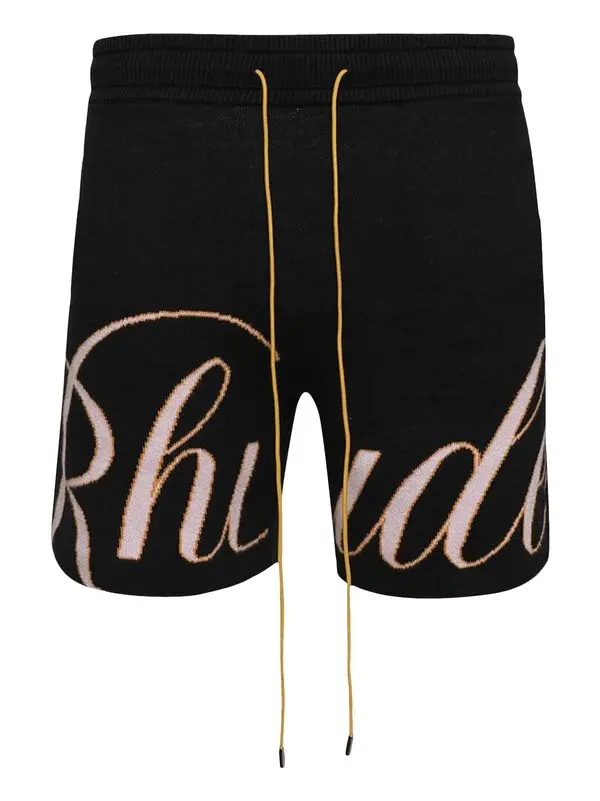 Rhude Knit Script Short - Black