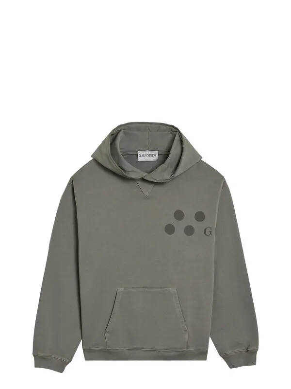 GLASS CYPRESS Logo Hoodie - Grey