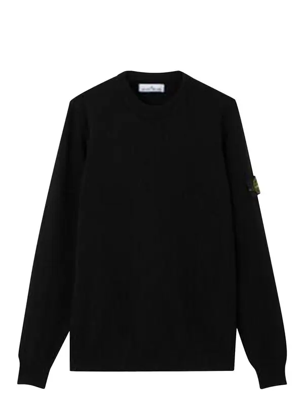 Stone Island Stretch Rws Wool Knit Crewneck - Blue