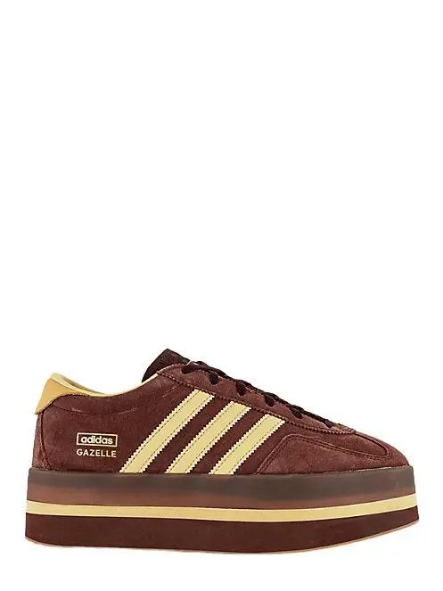 Adidas Gazelle Stack Suede Trainers - Fox Brown Orange Tint Gu