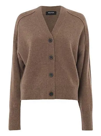 Whistles V-neck Cashmere Cardigan - Cream
