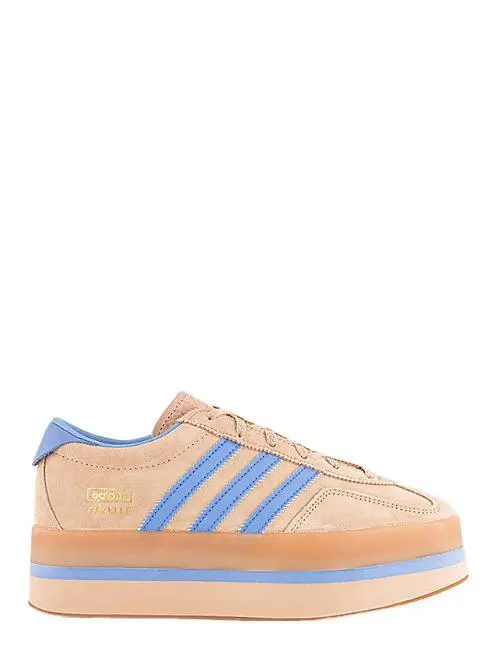Adidas Gazelle Stack Suede Trainers - Halo Blush Blue Spark Gu