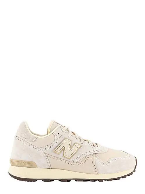 NEW BALANCE 475 Suede And Mesh Trainers - Bisque