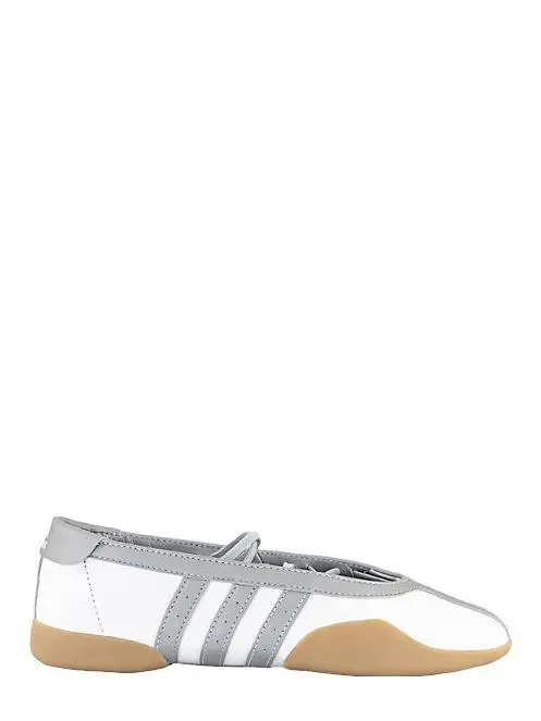 Adidas Leather Ballet Flats - White Silver Metallic Gu