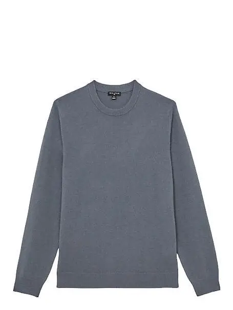 REISS X Atelier Monarch Crewneck Cashmere Jumper - Powder Blue