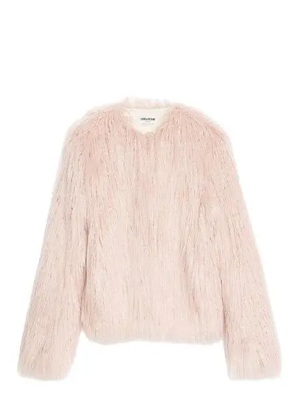 Zadig&Voltaire Freddie Single-breasted Faux-fur Coat - Bebe