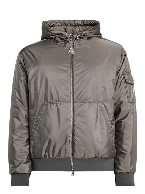 Moncler Poiliot Hooded Nylon Down Jacket - Medium Grey