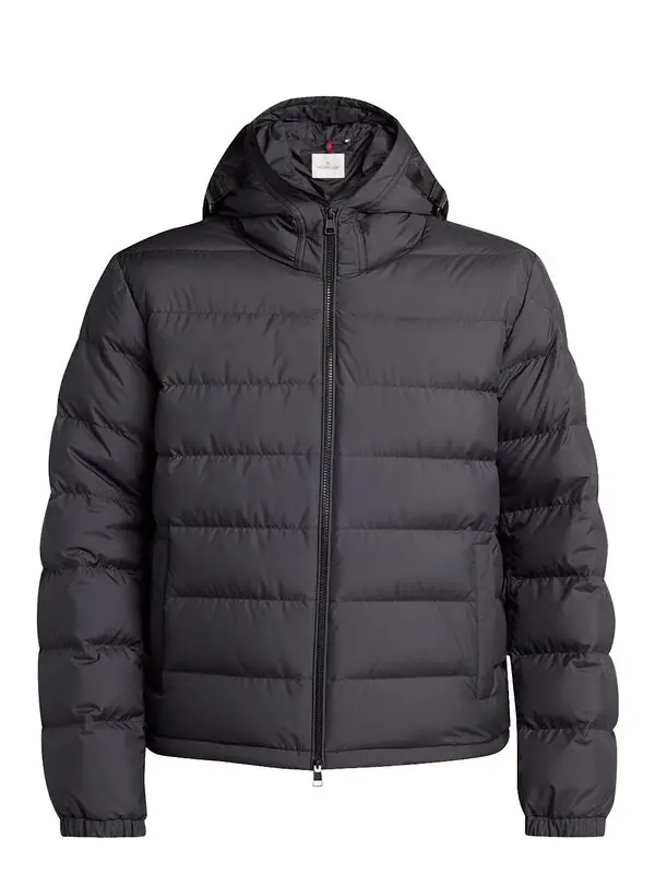 Moncler Quilted Down Hooded Jacket - Black