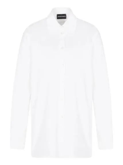 Emporio Armani Cotton Oversized Shirt - White