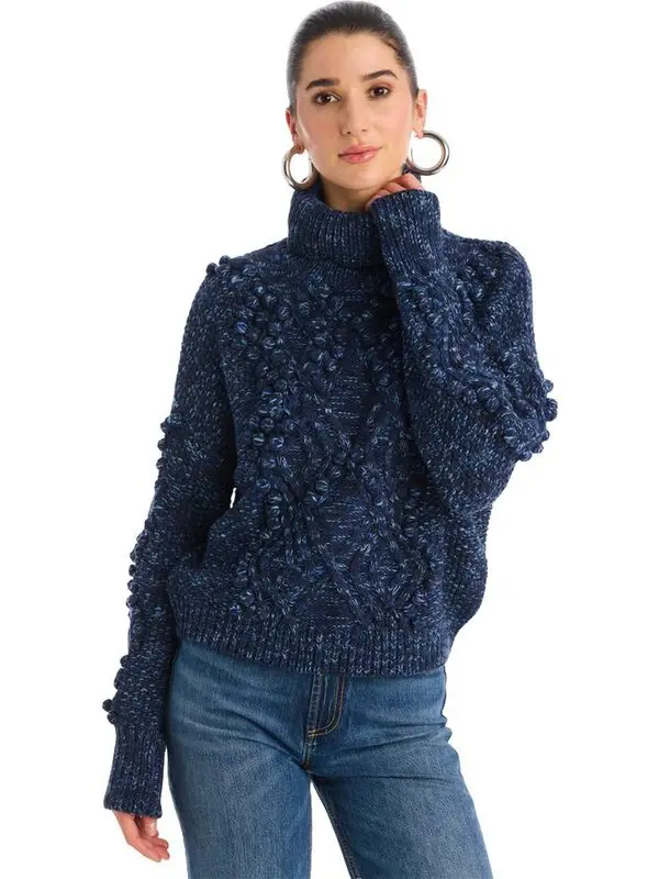 Allison Daphne Pullover Sweater - Navy