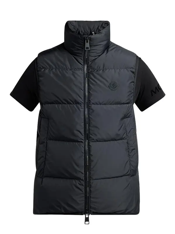 Moncler Gabas Short Sleeve Padded Vest - Black