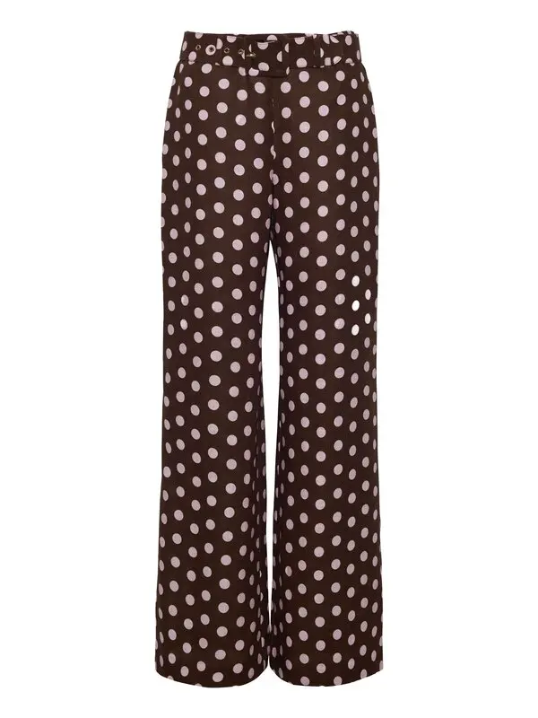 Cara Cara Mayflower Wide Leg Pants - Joelle Dot Brown