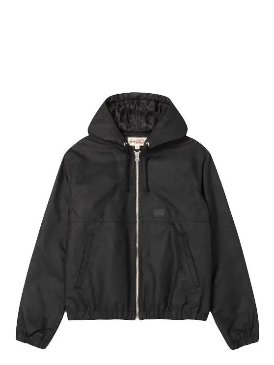 StÜssy Waxed Cotton Work Jacket - Black
