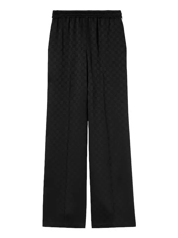 Gucci Gg Jacquard Pants - Black