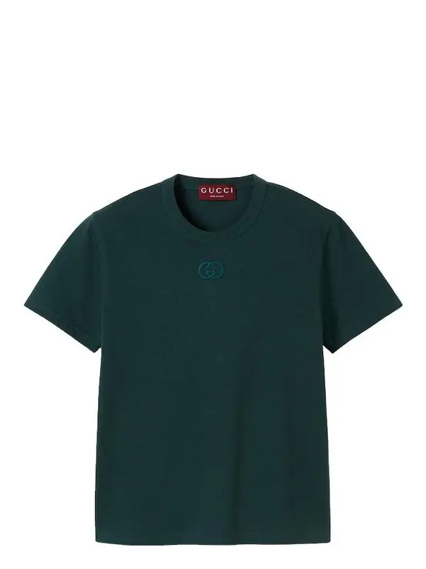 Gucci Medium Cotton Jersey T-shirt - Green