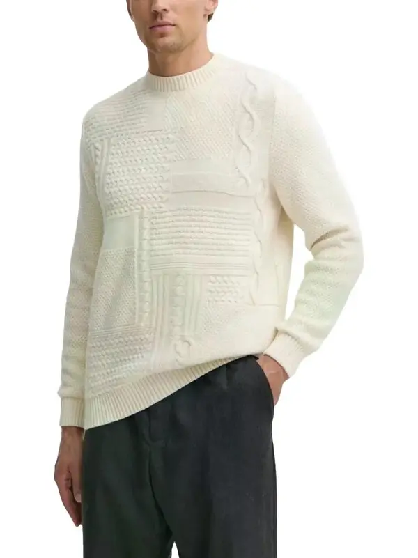 Barbour Casey Cable-knit Sweater - White