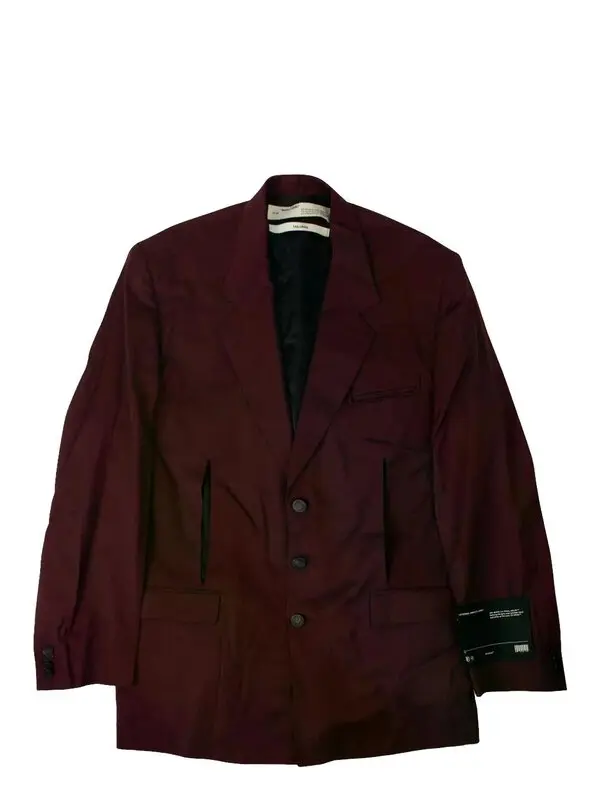 Off-White Single-breasted Blazer - Purple