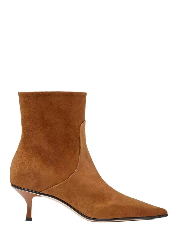 SCAROSSO Jamie Pointed-toe Boots - Brown