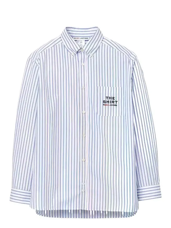 Marc Jacobs Striped Cotton Shirt - Blue