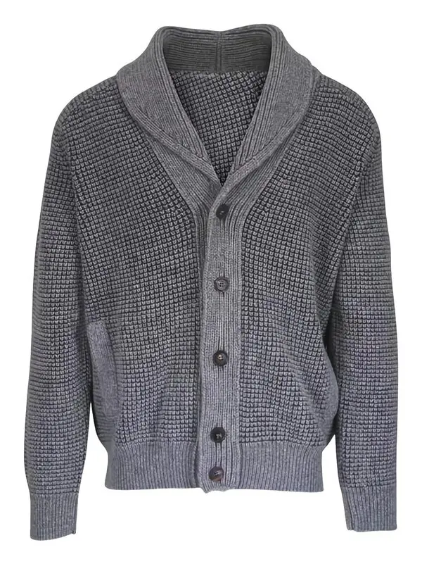 Zegna Shawl-collar Cardigan - Grey