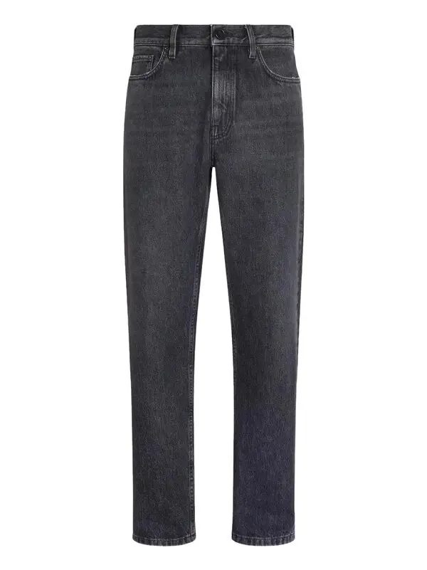 Zegna Cotton Five-pocket Jeans - Grey