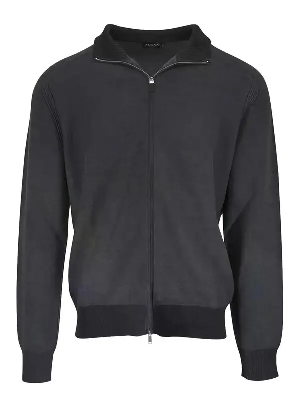 Zegna Zip-fastening Cardigan - Grey