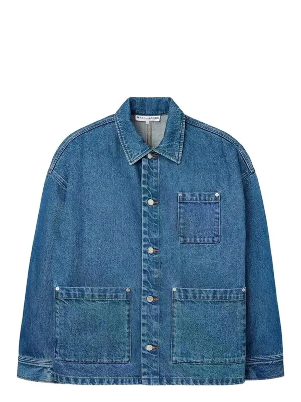 Marc Jacobs Embroidered Denim Jacket - Blue