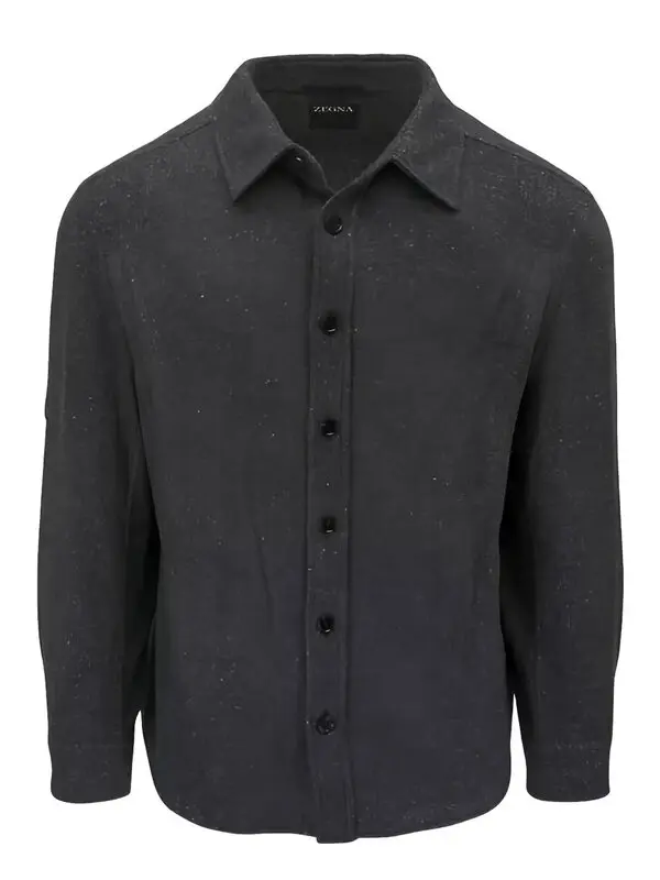 Zegna Long-sleeves Collared Shirt - Grey