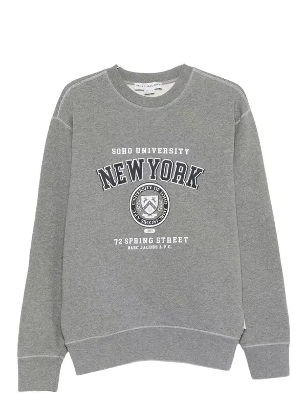 A.p.c. Graphic-print Sweater - Grey