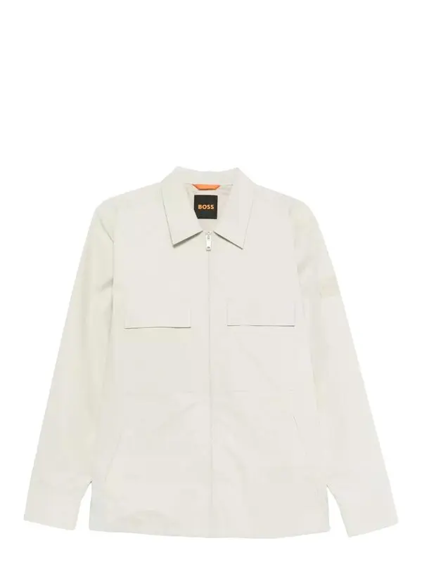 BOSS Zip-up Shirt Jacket - Neutrals