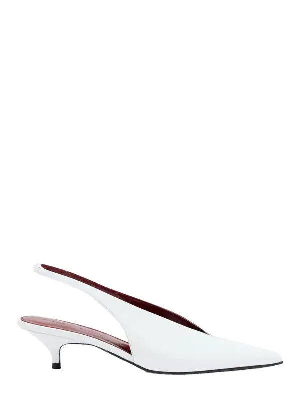 Proenza Schouler 40mm Leather Heeled Pumps - White