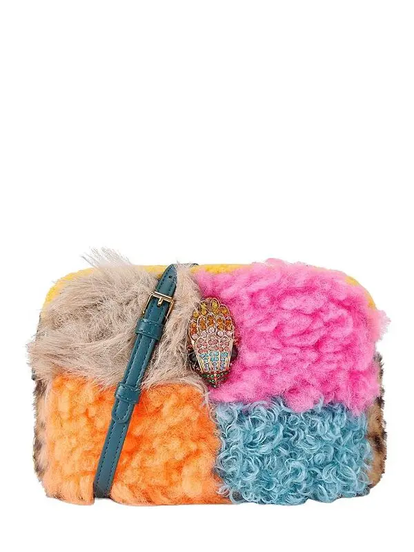 Kurt Geiger Hoxton Medium Faux Fur Camera Bag - Open Miscellaneous