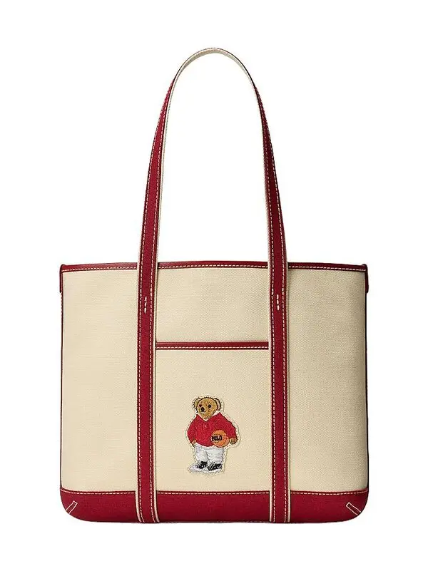 Polo Ralph Lauren Polo Bear Canvas Shopper Tote - Ecru