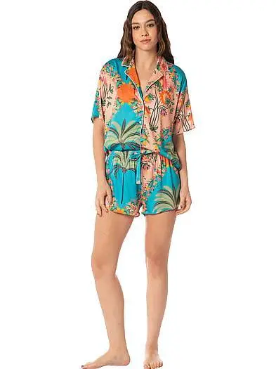Victoria's Secret Short-sleeve Short Set - Blue