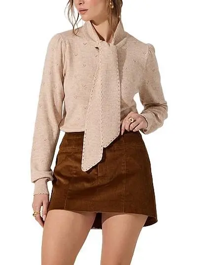 Victoria's Secret Ovalia Sweater - Beige