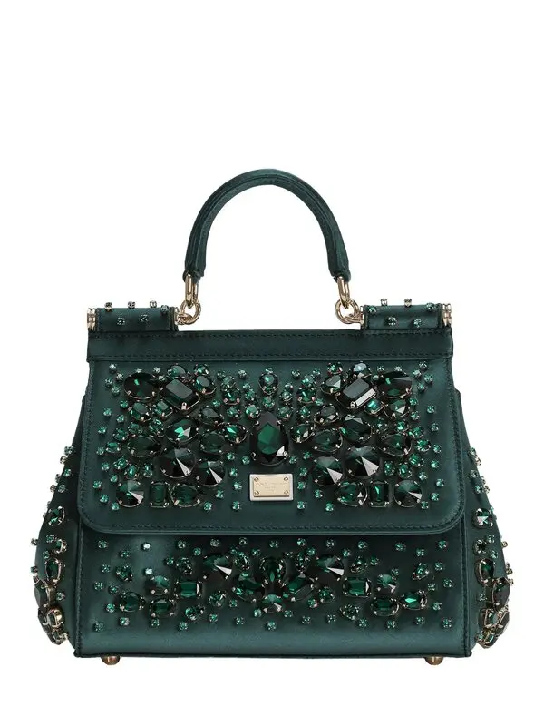 Dolce & Gabbana Medium Sicily Handbag - Green