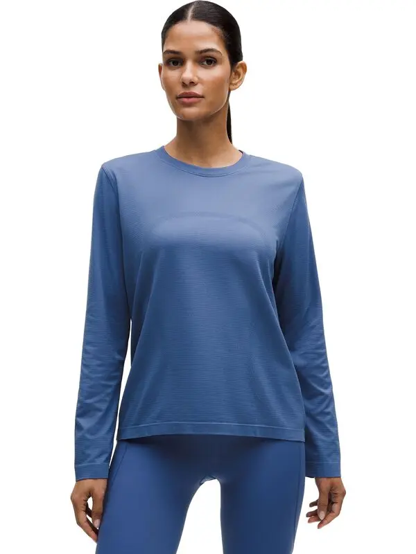 Lululemon Swiftly Relaxed Long-sleeve Shirt - Brilliant Blue/brilliant Blue