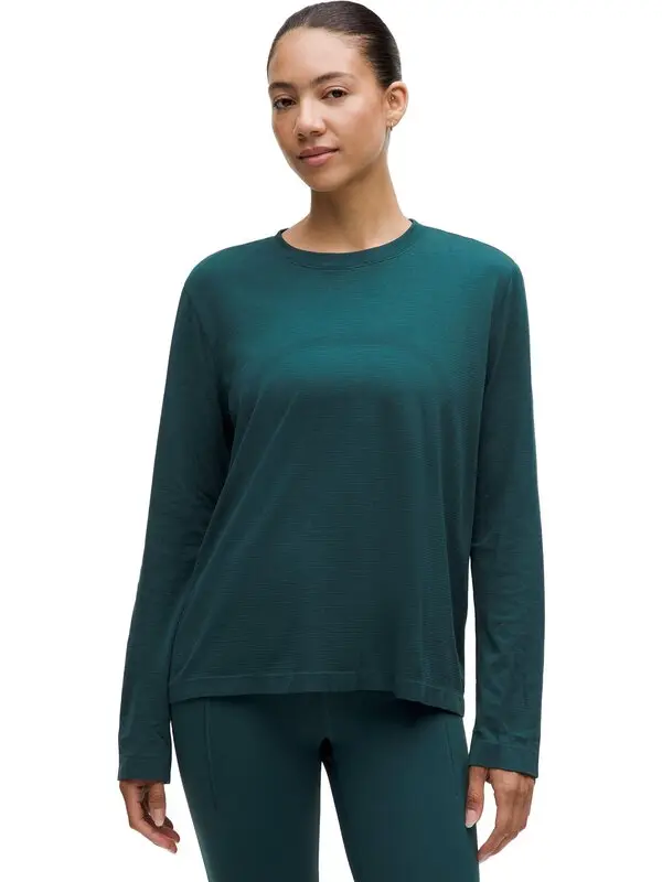 Lululemon Swiftly Relaxed Long-sleeve Shirt - Indochine Blue/indochine Blue