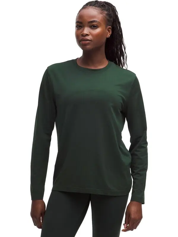 Lululemon Swiftly Relaxed Long-sleeve Shirt - Rainforest Green/rainforest Green