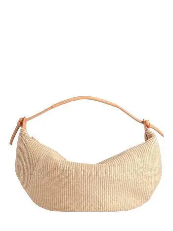 MANSUR GAVRIEL Maxi Hobo Bag With Leather Trims - Beige