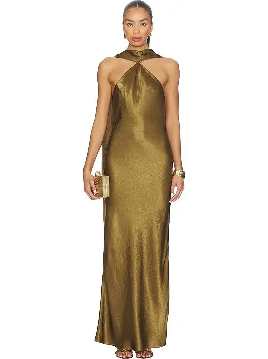 Amanda Uprichard X Ashton Maxi Dress - Olive