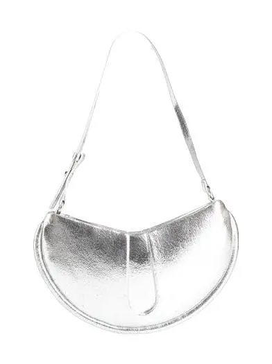 THEMOIRE Metallic Hobo Shoulder Bag - Silver
