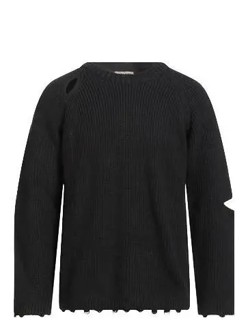 A PAPER KID Organic Cotton & Merino Wool Sweater - Black