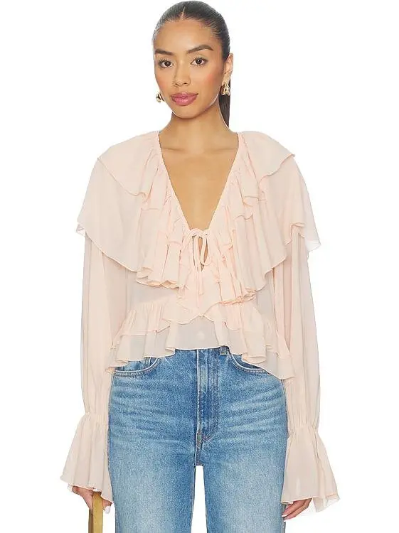 MORE TO COME Logana Top - Blush