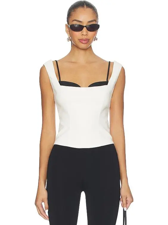 Lpa Kenley Top - Ivory And Black